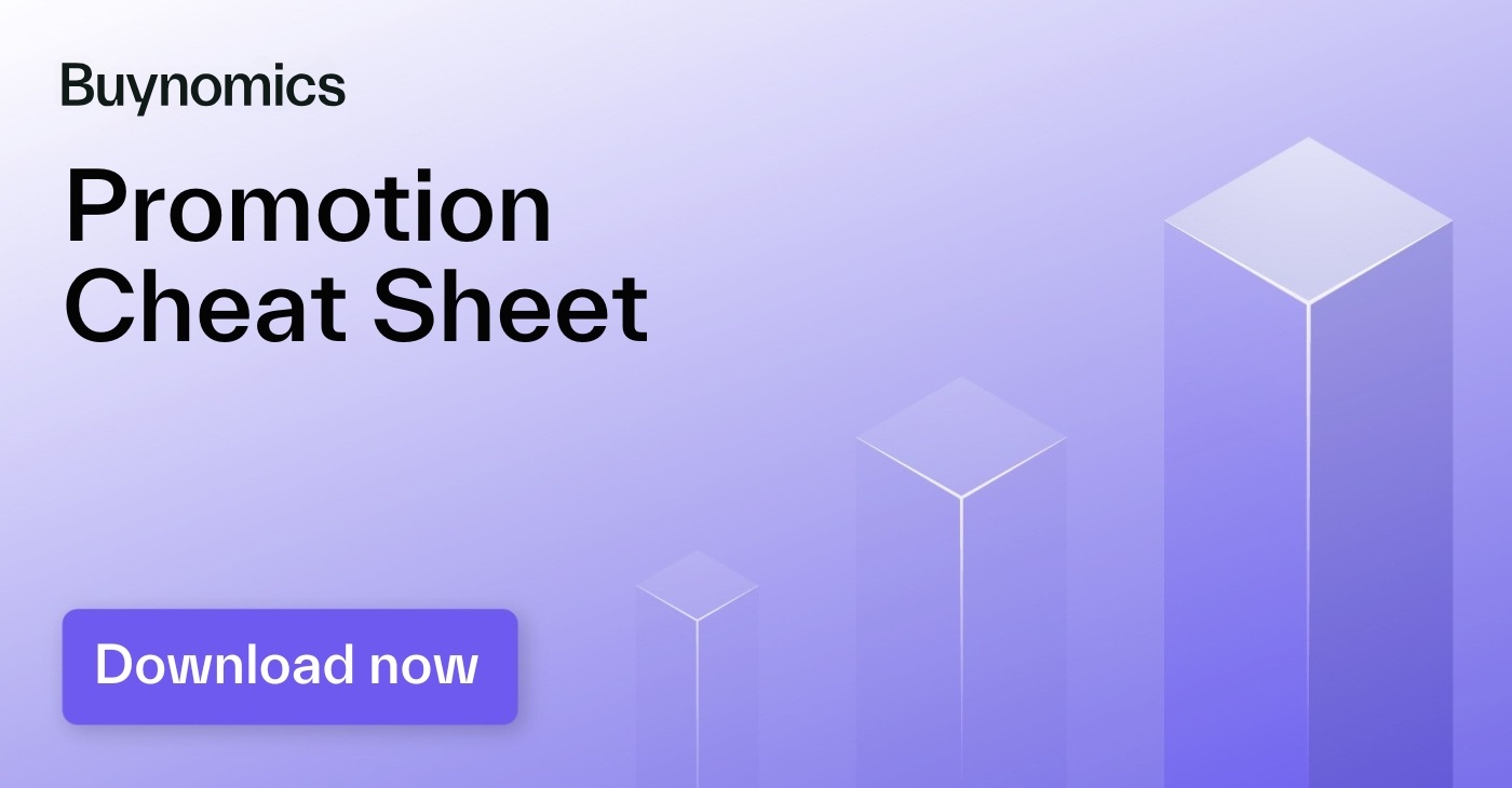 Buynomics' Promotion Cheat Sheet